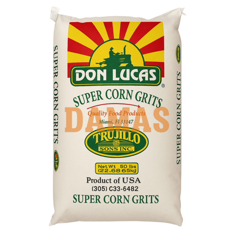DON LUCAS CORN GRITS MEAL SUPER 50 LBS – DAMAS